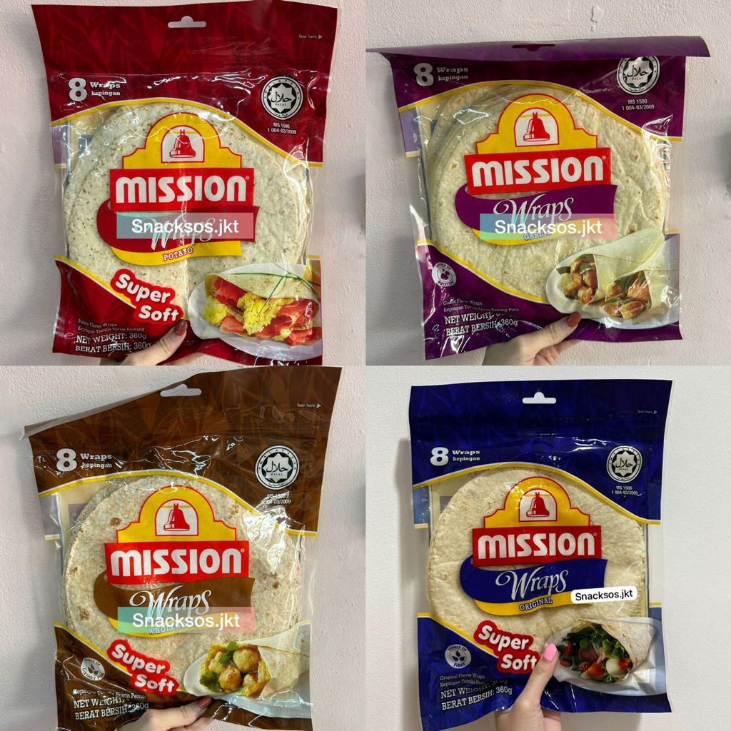 Jual MISSION WRAPS ORIGINAL SUPER SOFT / GARLIC / POTATO / WHOLEMEAL ...