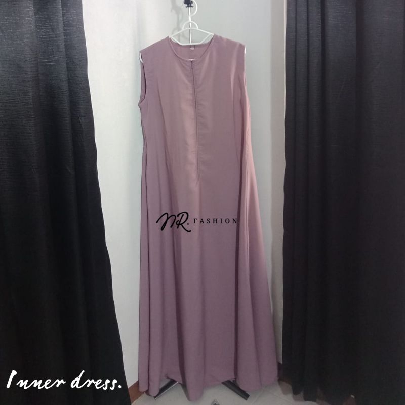 Jual Inner Dress Polos Gamis Busui Tanpa Lengan Wolfis Nrfashion Shopee Indonesia