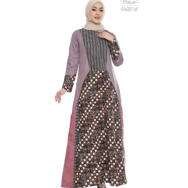 Jual Sivka Gamis Batik Shafiy Original Modern Etnik Jumbo Kombinasi ...
