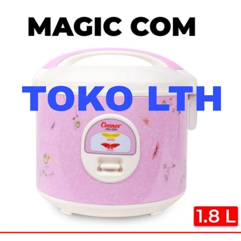 Jual COSMOS MAGIC COM RICE COOKER CRJ 3301 PENANAK NASI 1.8 LITER ...