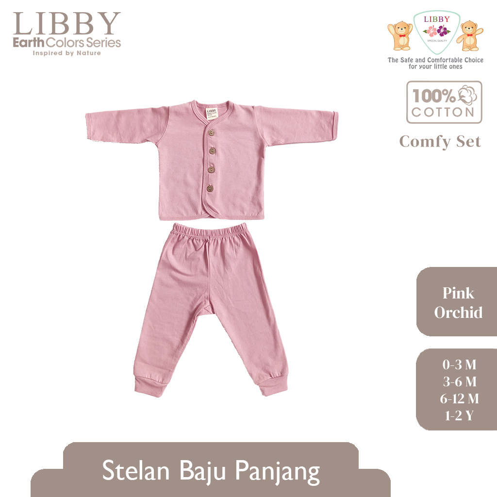 Jual LIBBY COMFY SET EARTH COLOR SERIES Setelan Panjang Kancing Depan ...