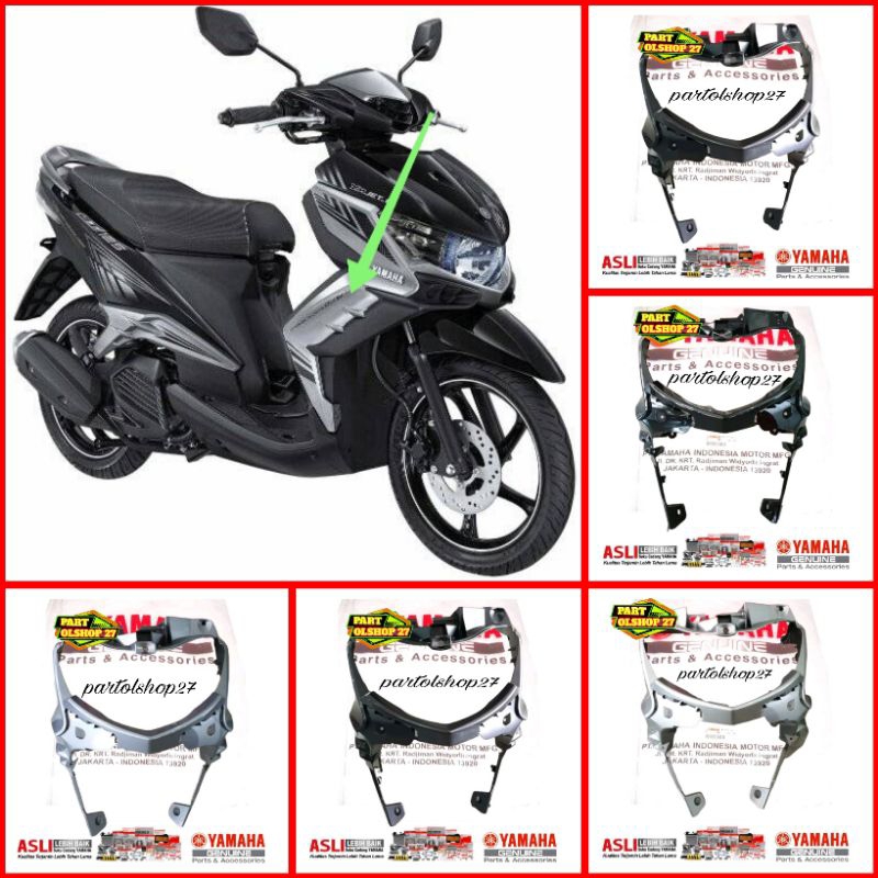 Jual Tameng sayap tebeng body depan Xeon GT 125 Asli Original Yamaha ...