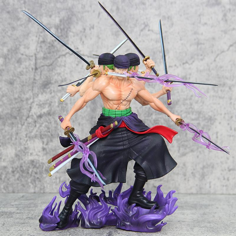 Jual Action Figure One Piece Roronoa Zoro Ashura Black Studio | Shopee ...