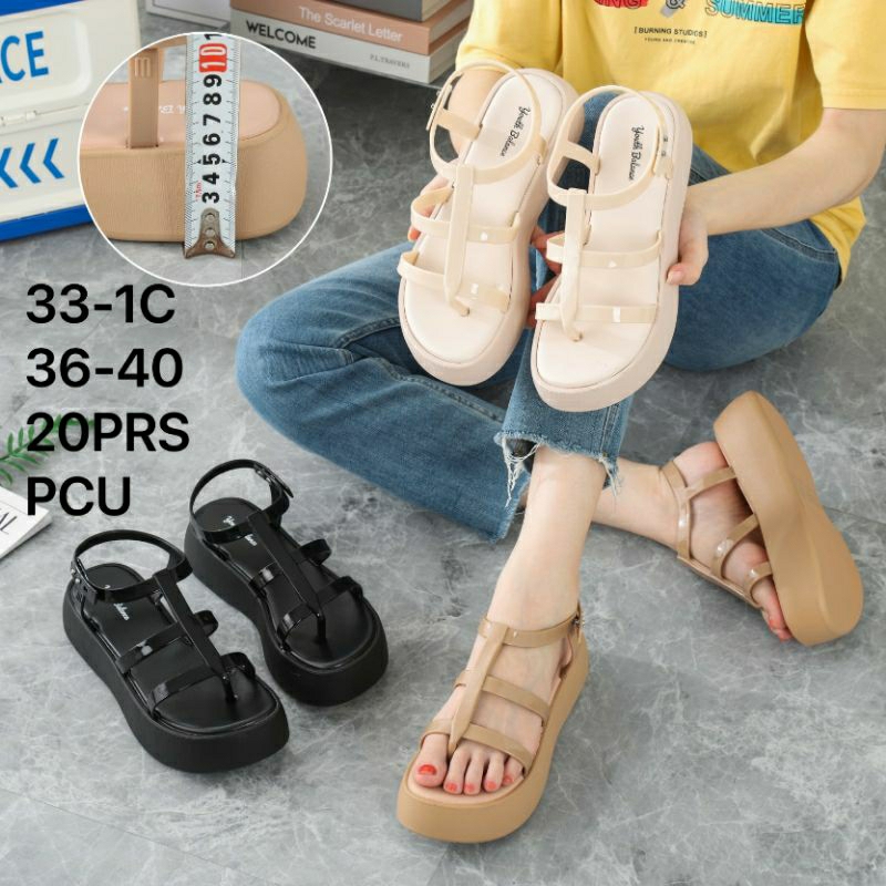 Jual 33-1 Original Sandal Youth Balance Wedges Jelly Import Selop Jepit ...