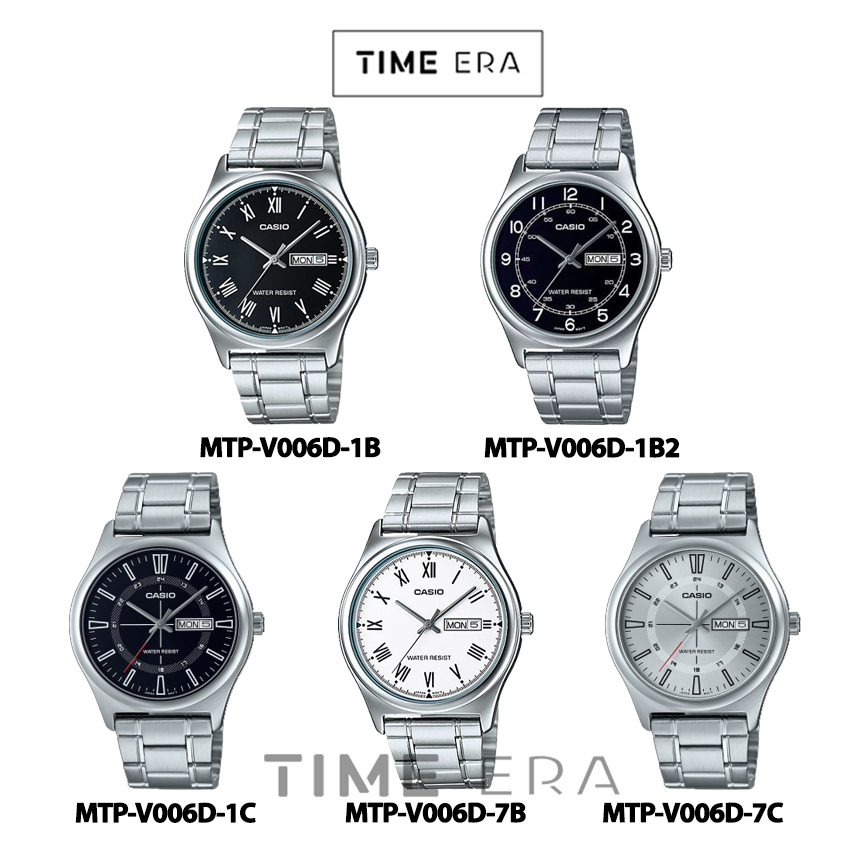 Jual Casio General MTP V006D-1B / MTP-V006D-1B2 7B Jam Tangan Pria Analog Rantai Stainless Steel ...