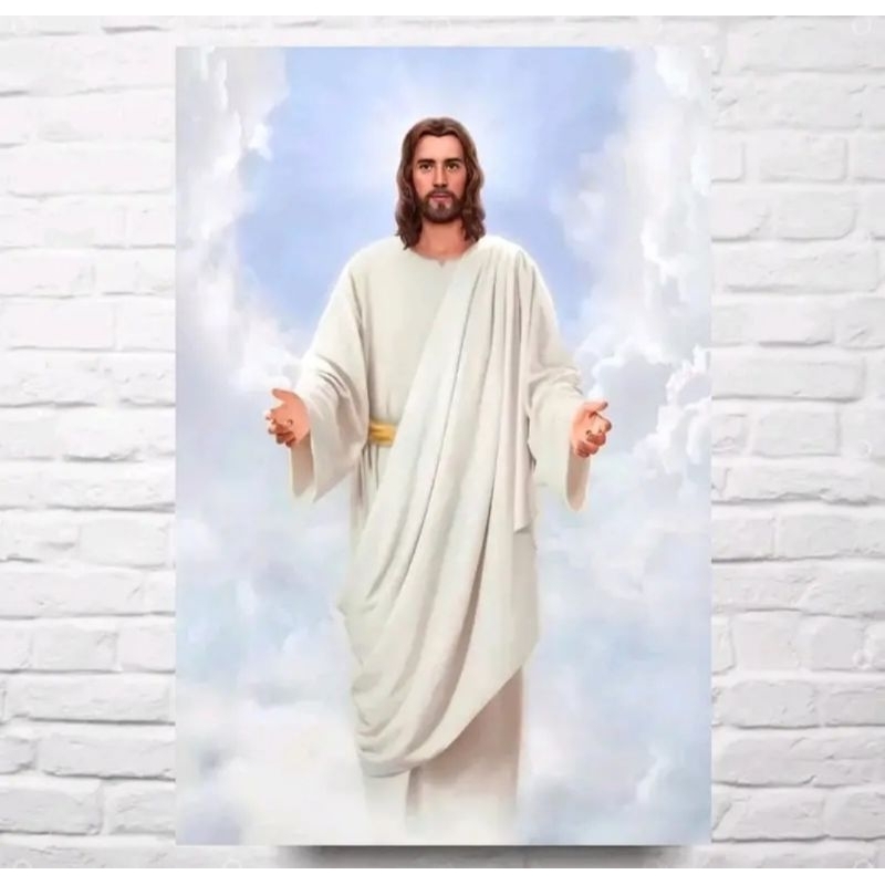 Jual ((COD)) Hiasan Dinding Yesus Kristus Ruang Tamu Minimalis//Poster ...