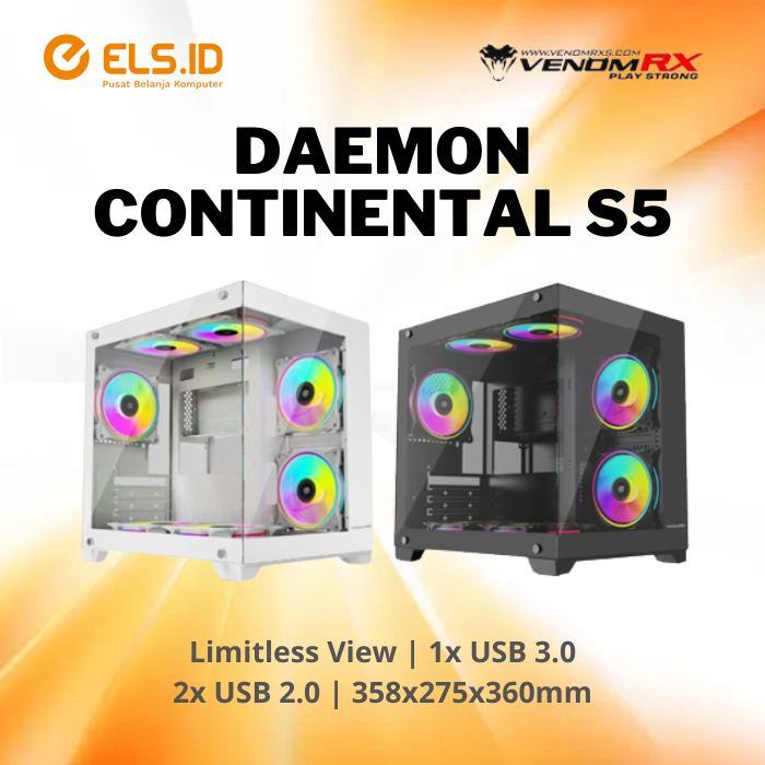 Jual VenomRX Daemon Continental S5 Casing Gaming | Shopee Indonesia