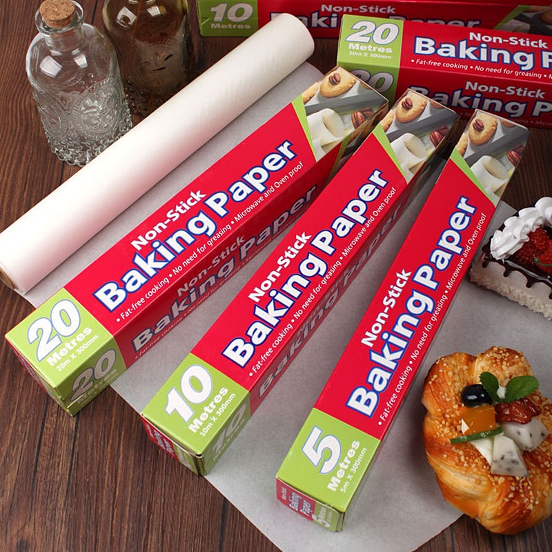 Jual Baking Paper Non Stick Kertas Alas Roti Silicone Oil Paper 30cm x ...