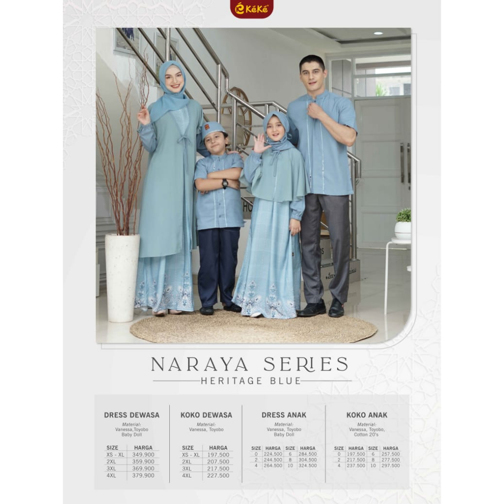 Jual BAJU MUSLIM COUPLE SARIMBIT KELUARGA SARIMBIT LEBARAN 2024 KEKE ...