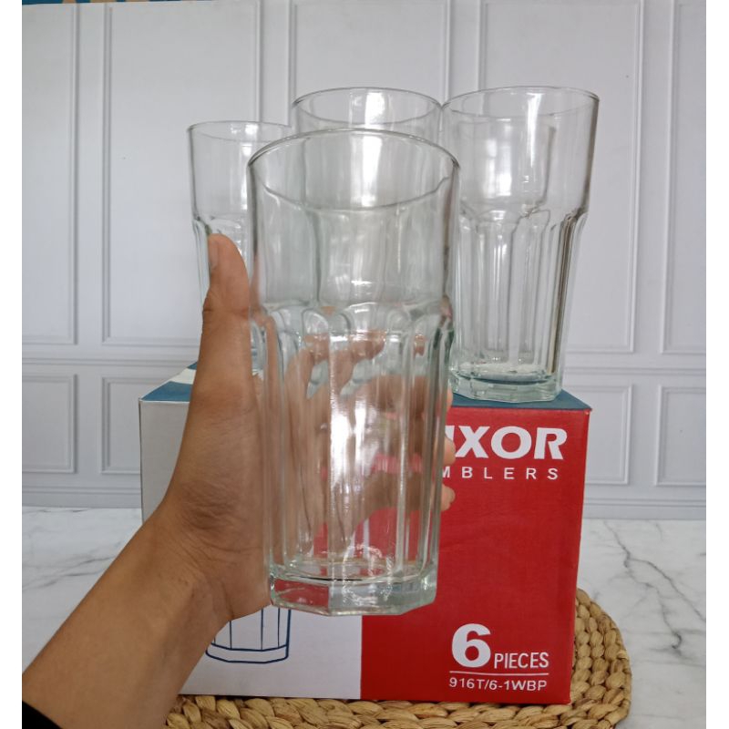 Jual GELAS SET 916-T LUXOR/ GELAS SET 6PCS/ GELAS TEH/ GELAS KADO ...