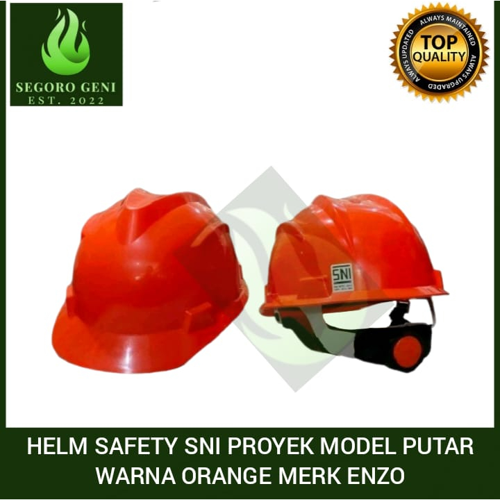 Jual HELM SAFETY PROYEK WARNA ORANGE MERK ENZO ORIGINAL | Shopee Indonesia