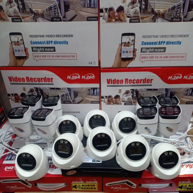 Jual PAKET CCTV 16 CHANNEL 16 CAMERA 8MP 4K 2560P COLORVU AUDIO SERIES ...