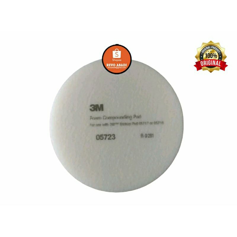 Jual 3M 5723 Busa Poles 3M Warna Putih / Foam Compounding Pad 8 inch (1 ...