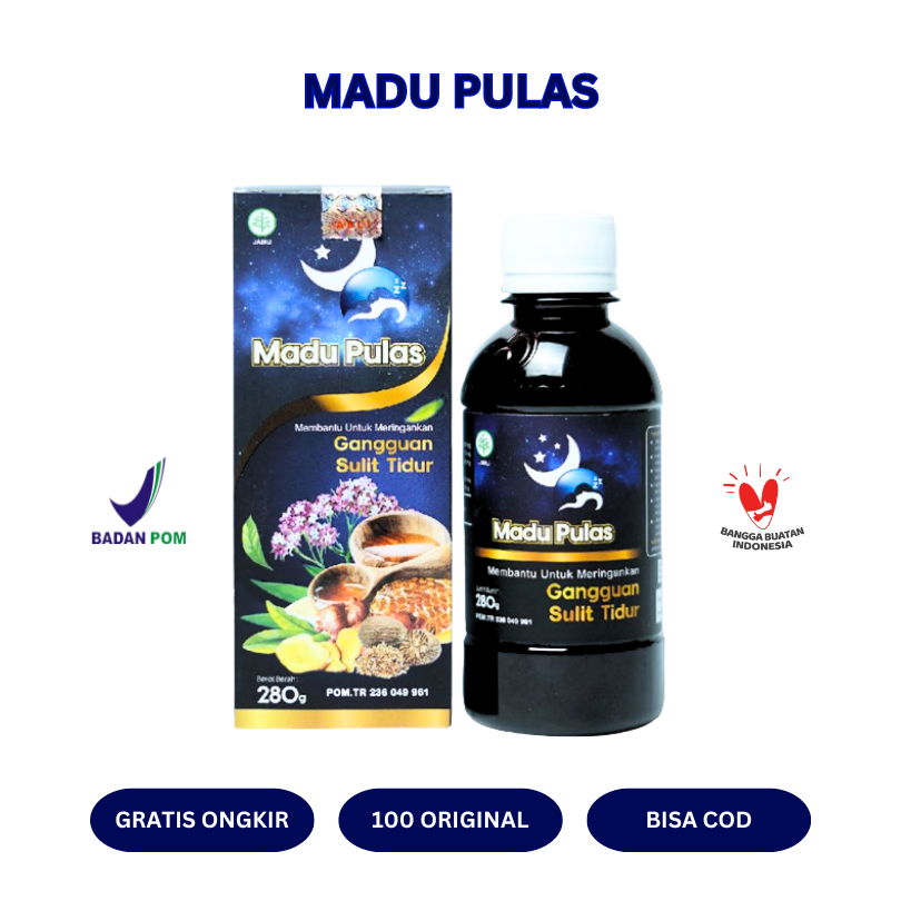 Jual Obat Susah Tidur Madu Pulas Membantu Meringankan Gejala Insomnia ...