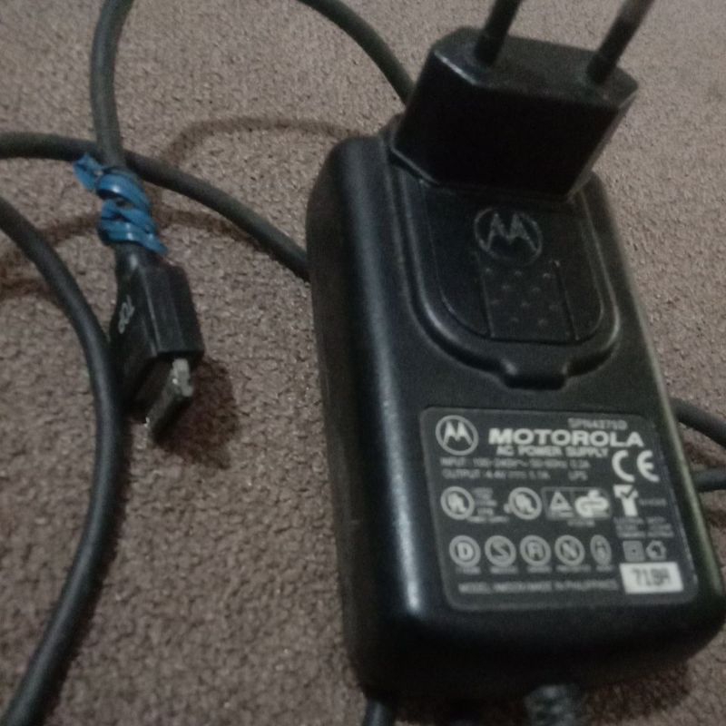 Jual motorola AC Power Supply Adaptor 5V 5,0V 350mA 0,35A / 4,4V 1,1A ...