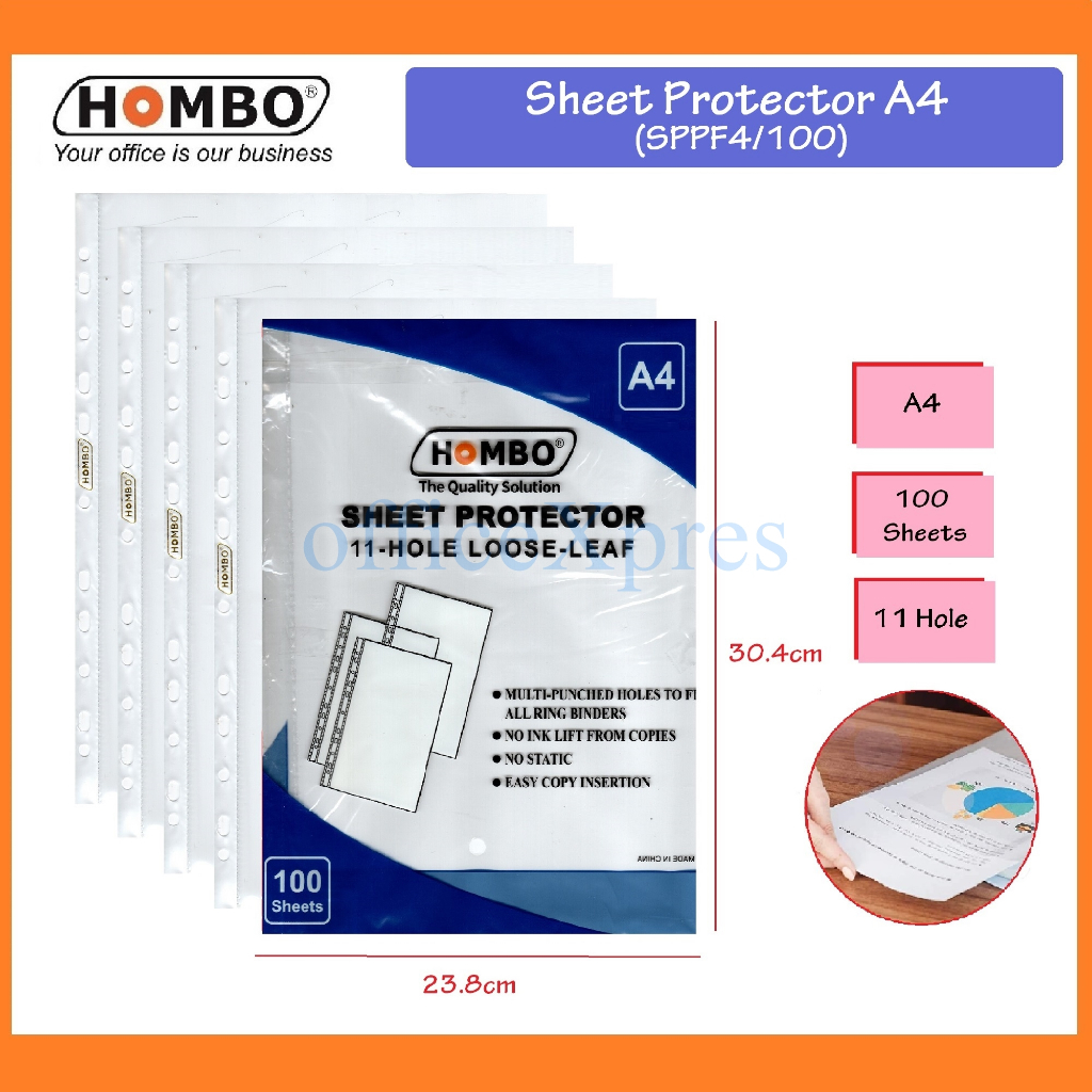 Jual Sheet Protector A4 / Document Protector / Plastik Sleeves 100 ...