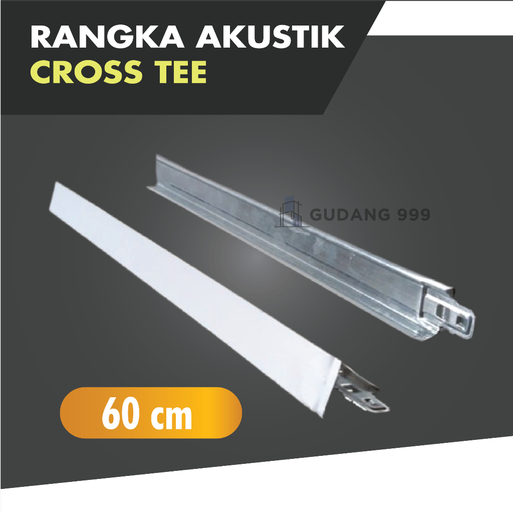 Jual CROSS TEE INTERGRID 60 / CROSSTEE AKUSTIK / RANGKA GYPTILE AKUSTIK ...