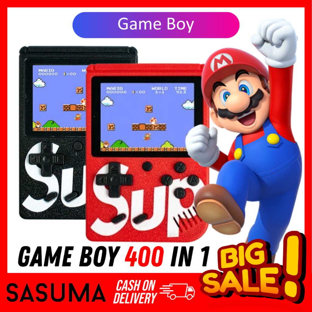Jual SASUMA Game Boy Mini SUP LCD 3inch 400 Permainan Portable Mainan ...