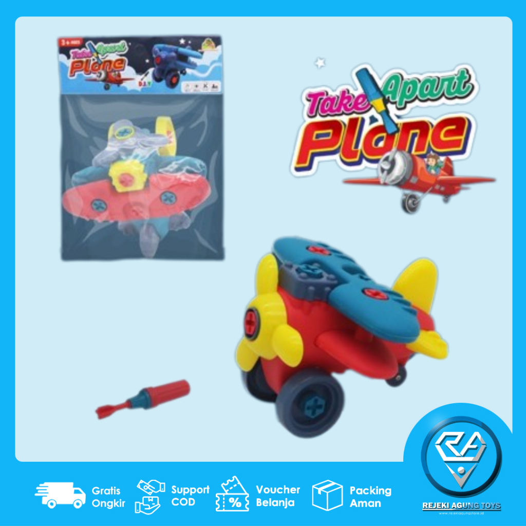 Jual MAINAN ANAK COWOK DIY PESAWAT / PLANE | Shopee Indonesia