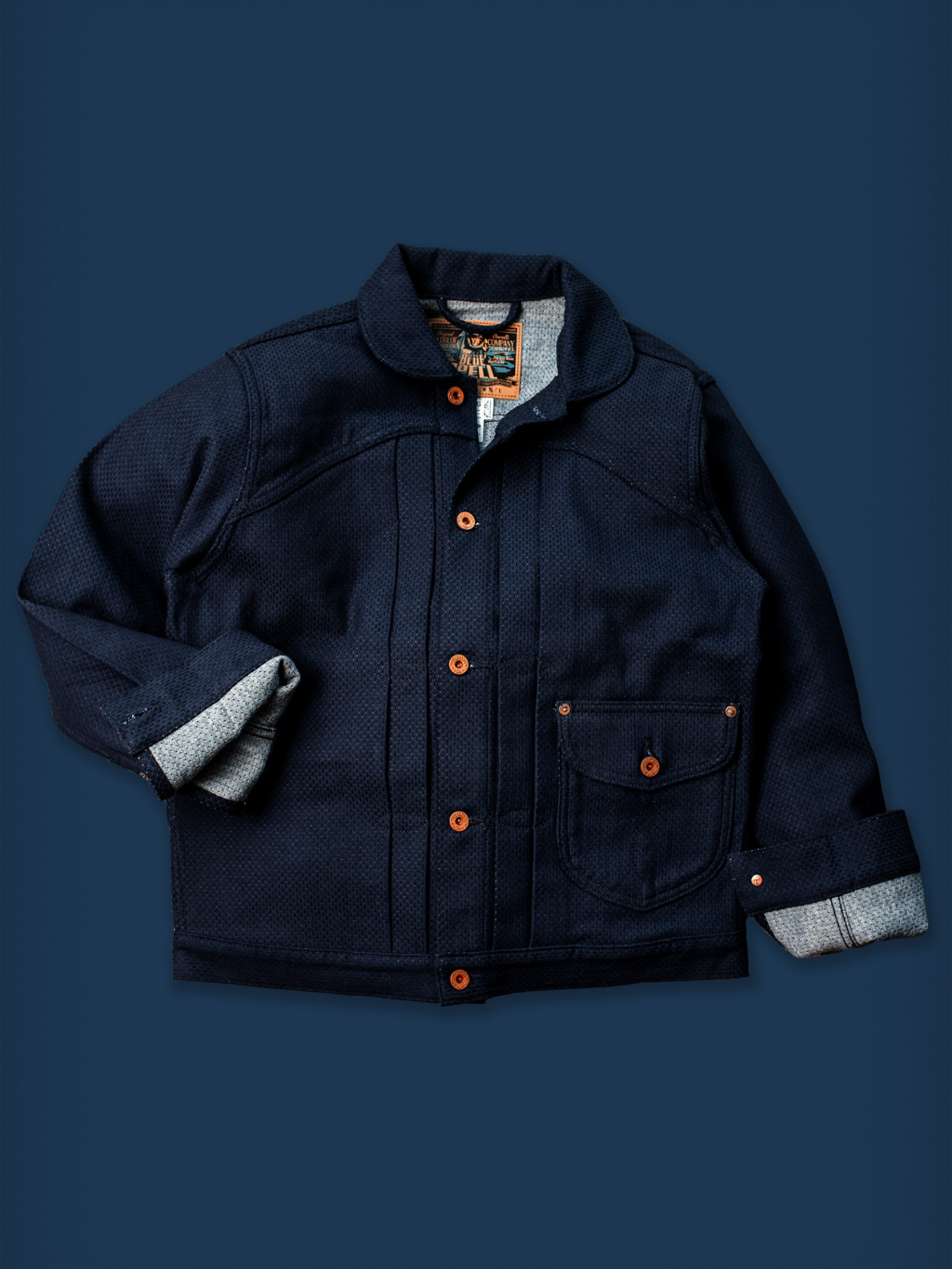 Jual Oldblue Co. Work Jacket Type III - 17.5 Oz Indigo Sashiko Okayama ...