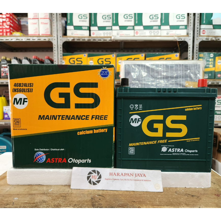 Jual AKI MOBIL GS ASTRA MF 46B24 L(S) / NS60LS (45 AH) KERING | Shopee Indonesia