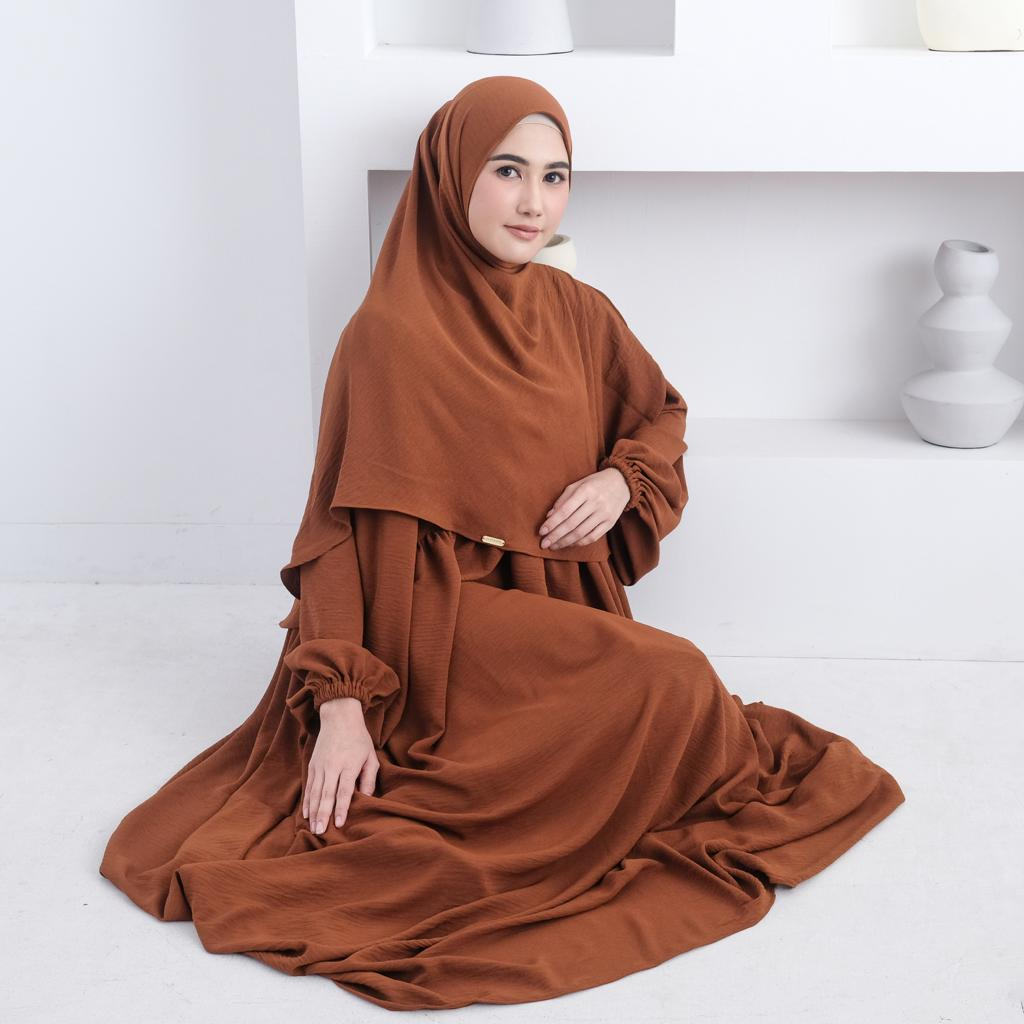 Jual GAMIS ZOYA SET PASHMINA (CRINCKLE PREMIUM) | Shopee Indonesia