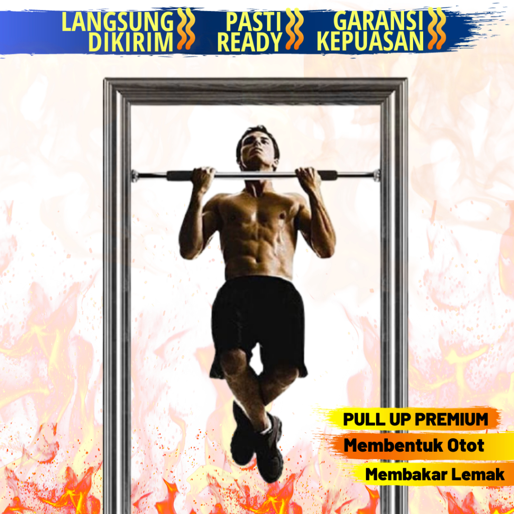 Jual Pull Up Bar Chinning Up Doorway Alat Fitness Di Rumah Alat Gym Di ...