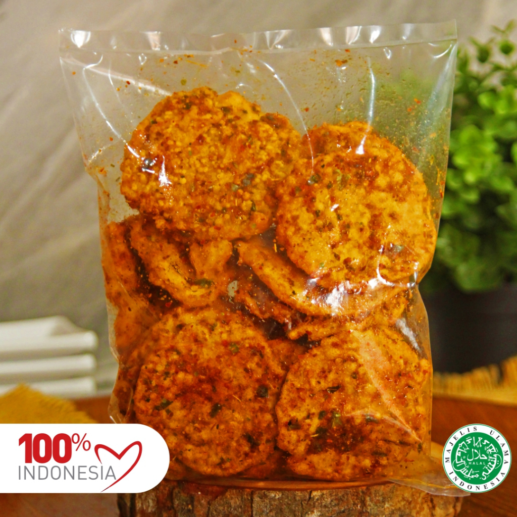Jual TEMPE CRISPY PEDAS 1KG DAUN JERUK - KERIPIK TEMPE KHAS BANDUNG ...