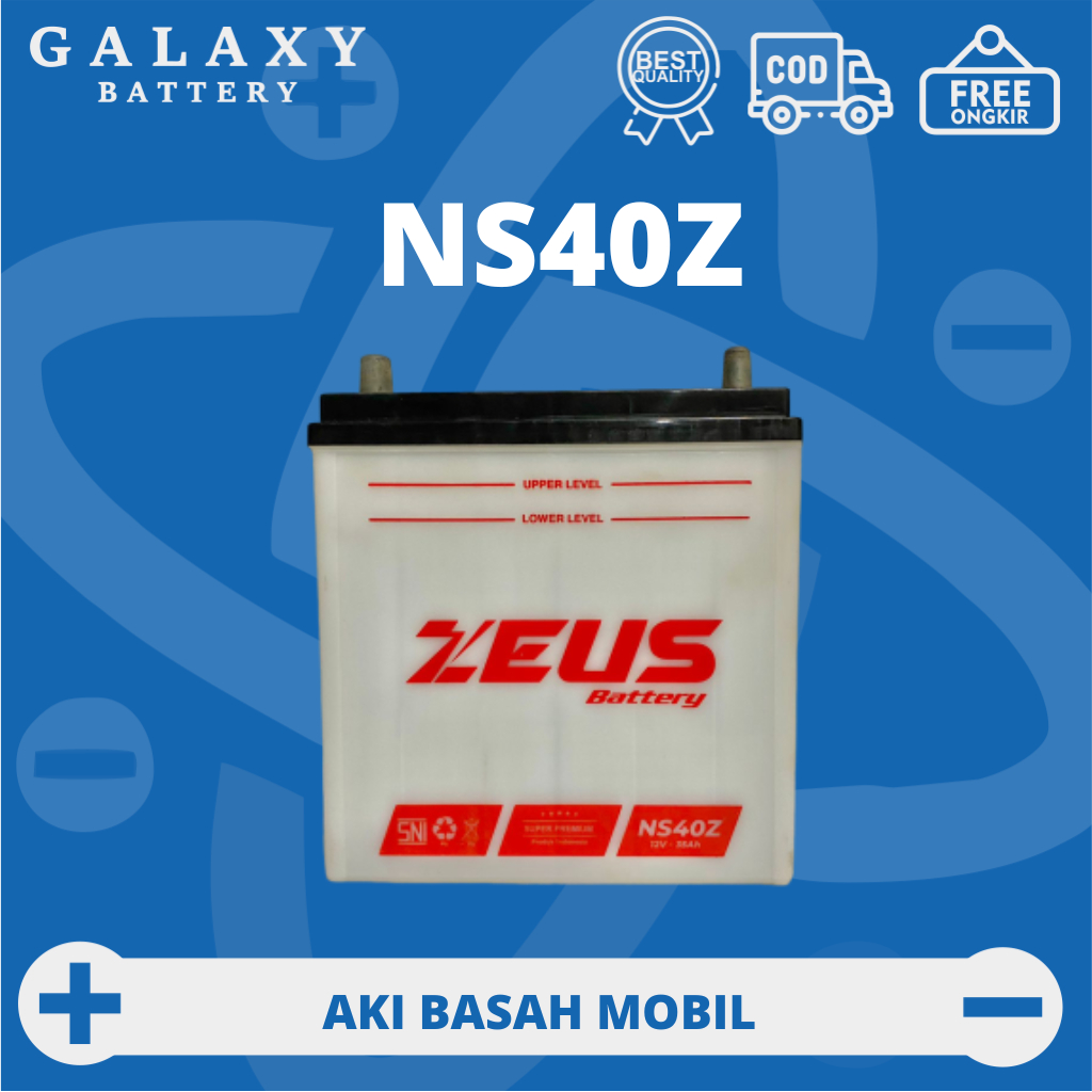 Jual Aki Suzuki Futura Zeus Battery NS40Z AM Aki Mobil Basah | Shopee ...