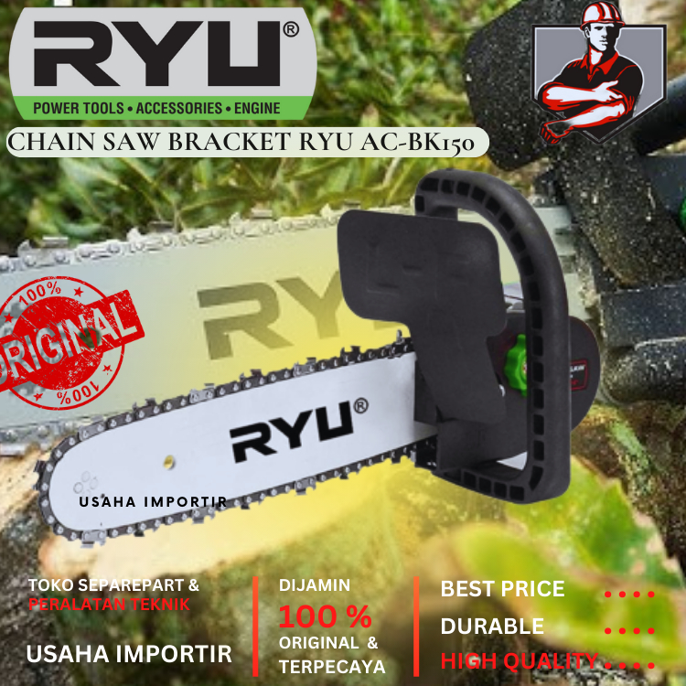 Jual Jual RYU AC-BK150 Mini Chainsaw Chain Saw Adaptor Mesin Gerinda ...