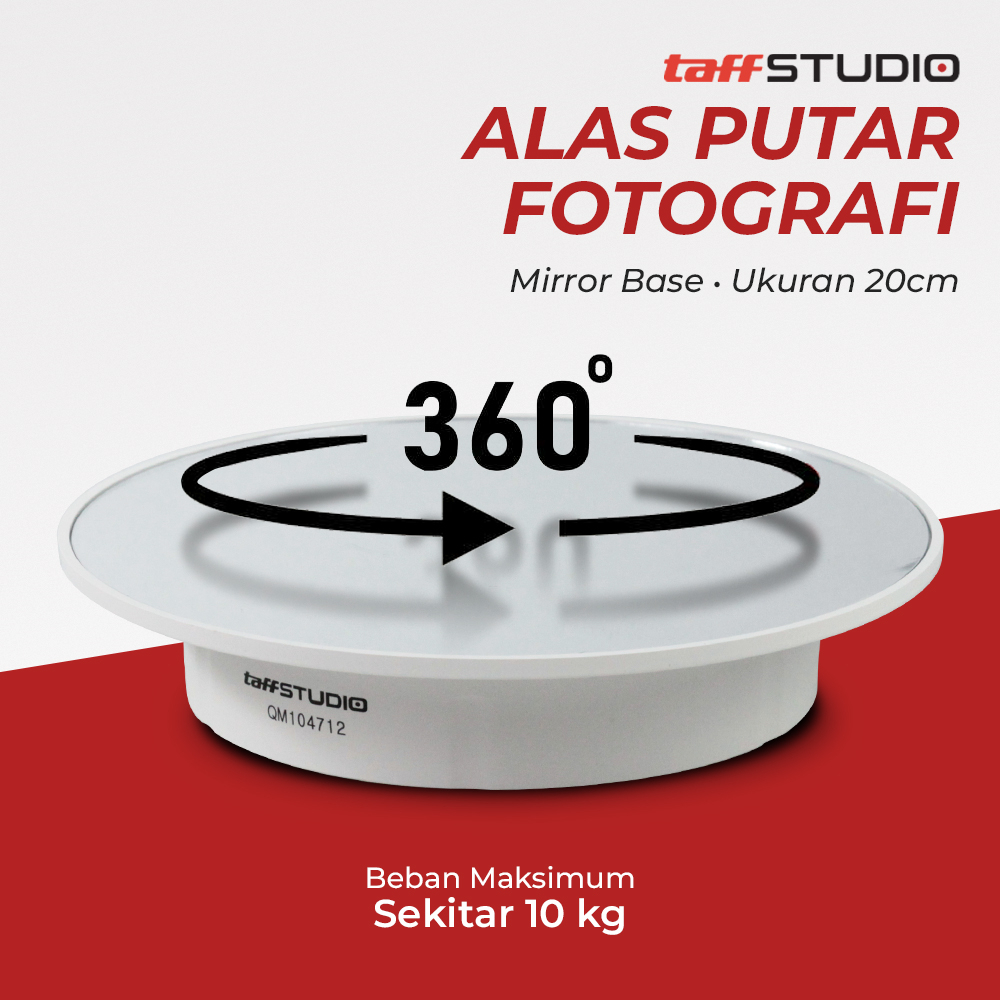 Jual Alas Putar Fotografi Display Rotate Stand Mirror Base Alat Putar ...