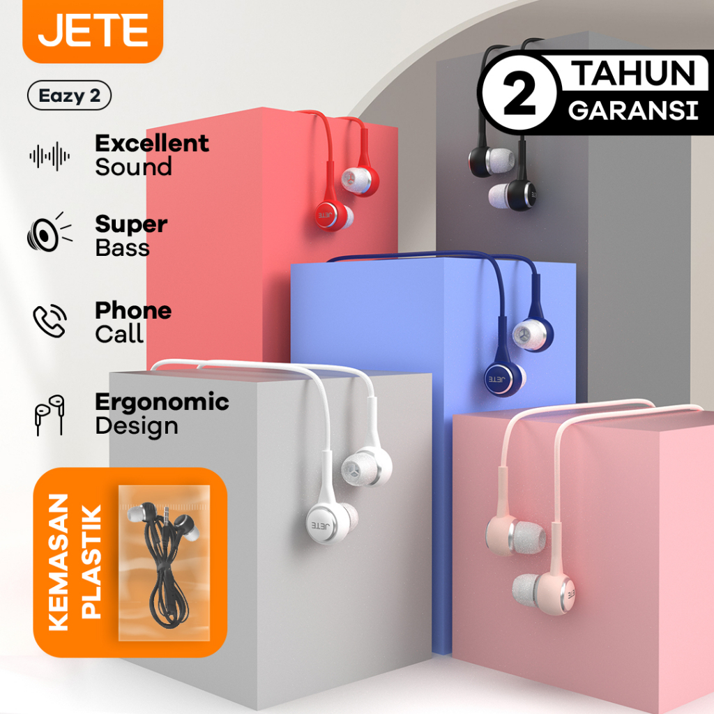 Jual Headset Earphone JETE Eazy Candy 2 - Garansi 2 Tahun | Shopee ...