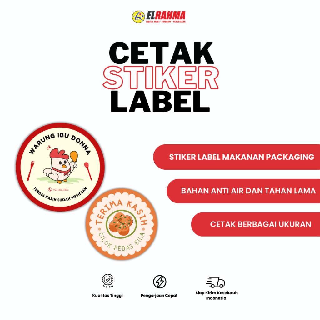 Jual STIKER LABEL / STICKER LABEL MAKANAN / MINUMAN / STIKER VINYL ...