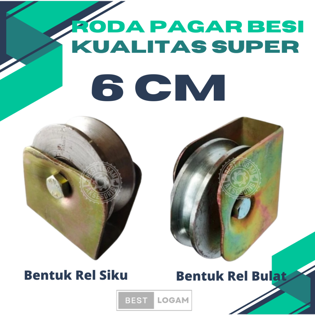 Jual Roda Pagar Besi Kualitas Super Ukuran 6 cm Bentuk Bulat & Super ...