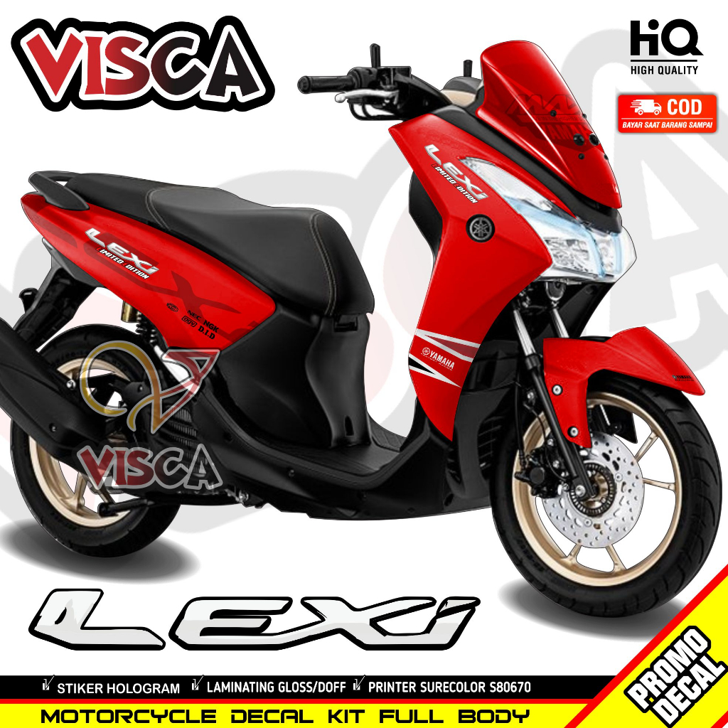 Jual Decal Lexi Full Body Baru Stiker Motor Yamaha Lexi Full Body Decal ...