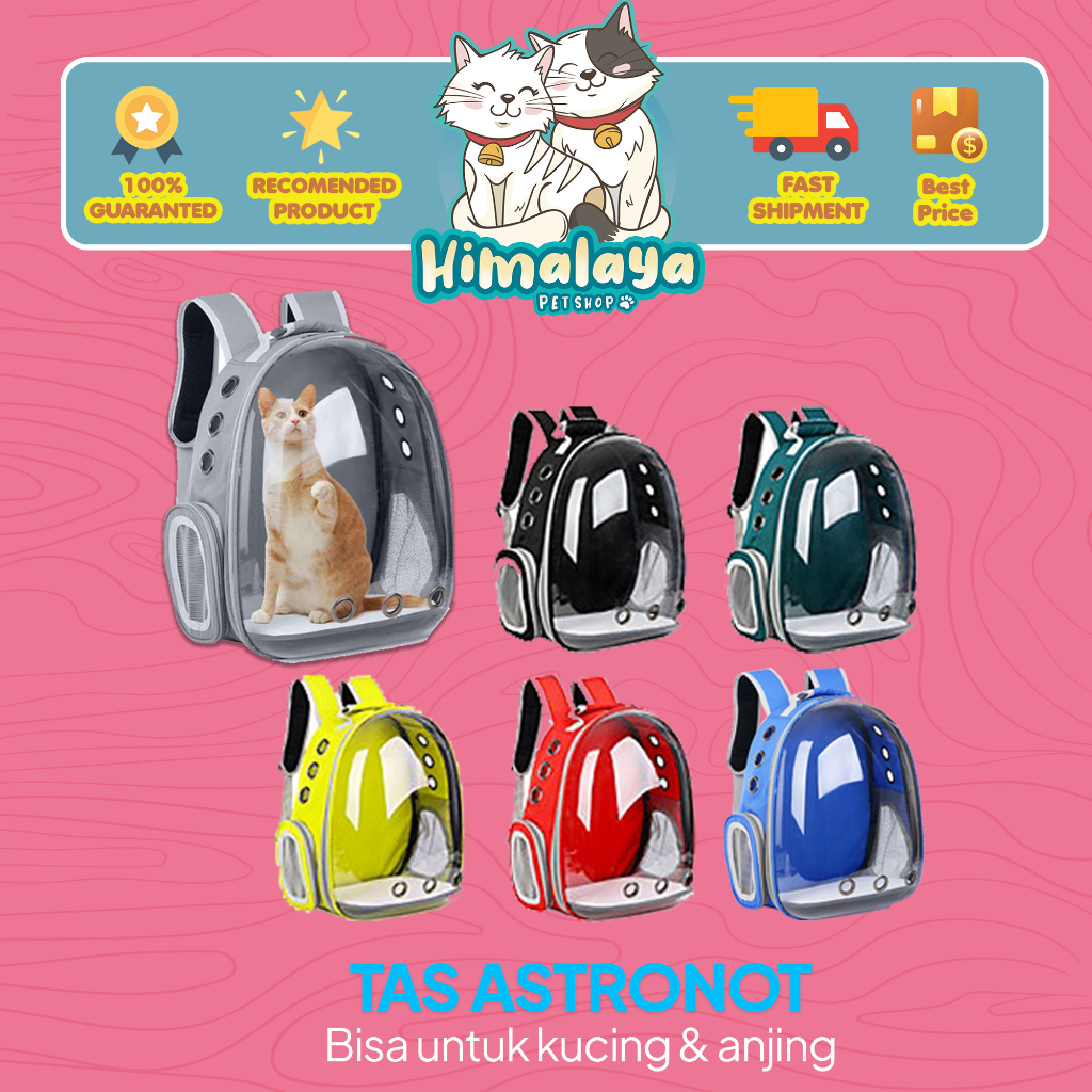 Jual Tas Astronot Kucing & Anjing Murah Tas Transparan Pet cargo Ransel ...