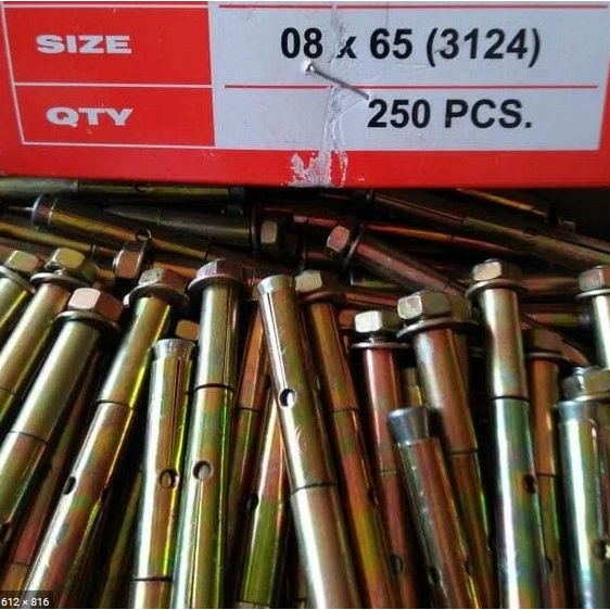 Jual [GB] Dynabolt M8x65 / Dinabolt M8 / Anchor Bolt / Mur Tanam Tembok ...