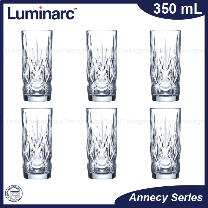 Jual 1 Set Isi 6 Pcs Luminarc Gelas Mojito 350 ml - Luminarc Gelas Jus ...