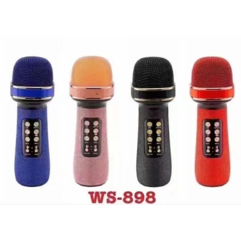 Jual WS-898 mikropon karaoke KTV mic bluetooth wireless | Shopee Indonesia