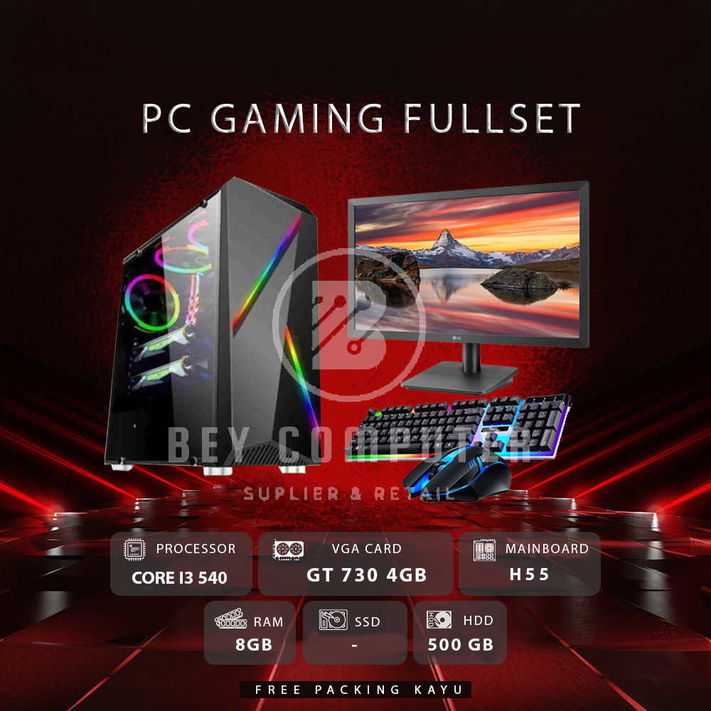 Jual PC GAMING CORE I3 540 / VGA 4GB GT730 / RAM 8GB / HDD 500 GB ...