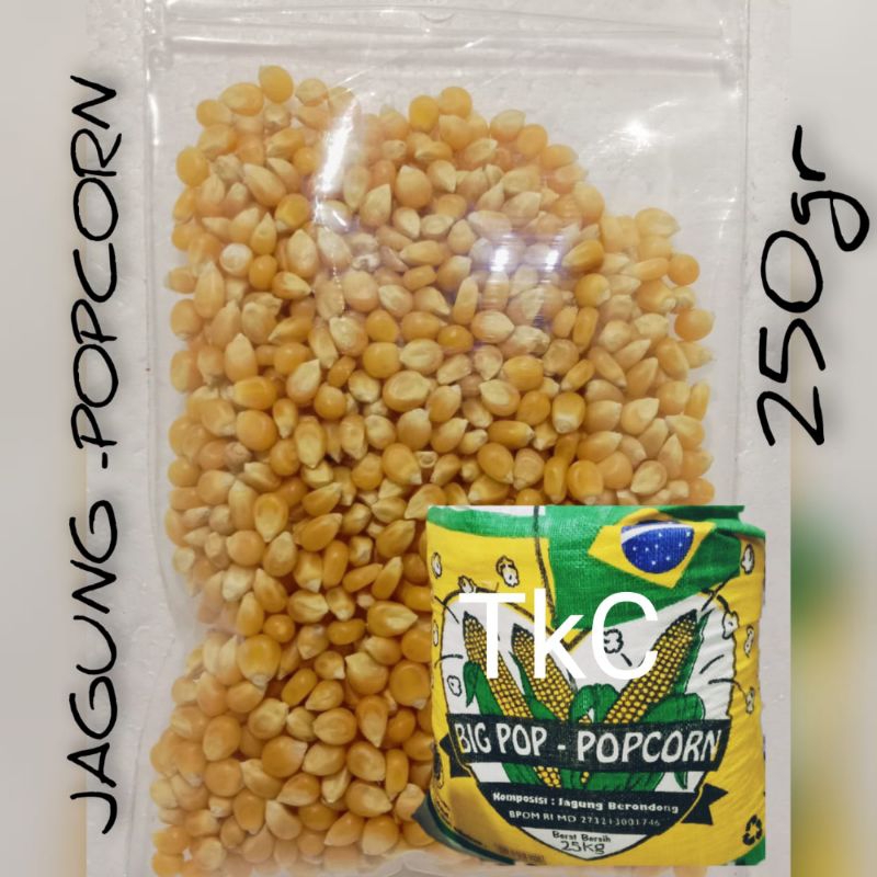 Jual Jagung popcorn - Jagung Berondong 250gr kemasan standing Pouch ...