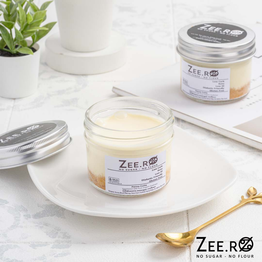 Jual Zeero Panna Cotta / No Sugar / Low Carb/ Keto / Diabetic Friendly ...