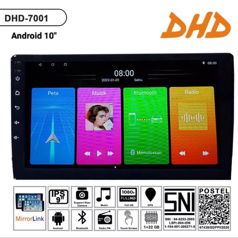 Jual HEAD UNIT ANDROID 10 INC DHD 7001 10 INC RAM 1/32 | Shopee Indonesia