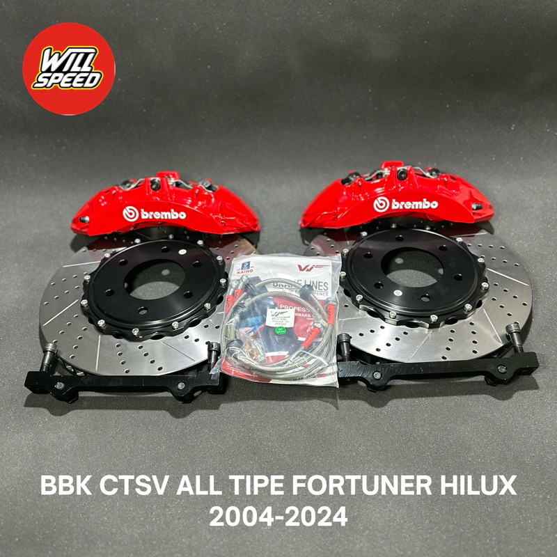 Jual BIG BRAKE KIT BBK CTSV6 BREMBO DEPAN FORTUNER VNT TRD VRZ GR 1GD ...
