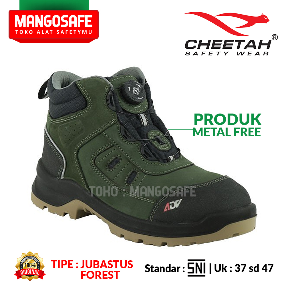 Jual Sepatu Safety Semi Boot Proyek Ikat Putar CHEETAH Jubatus ADV ...