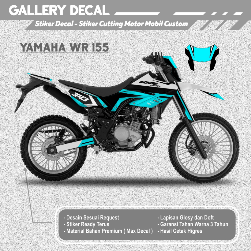 Jual STIKER DECAL YAMAHA WR155 FULL BODY | Shopee Indonesia