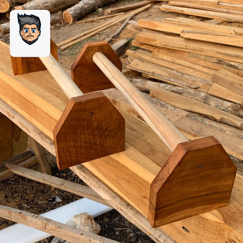 Jual parallettes bar long bar calistenic pushup bar handstand size 50cm ...