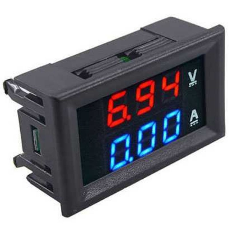 Jual Alat Pengukur Volt Dan Arus Amper Listrik 5V-100V DC 10A ...