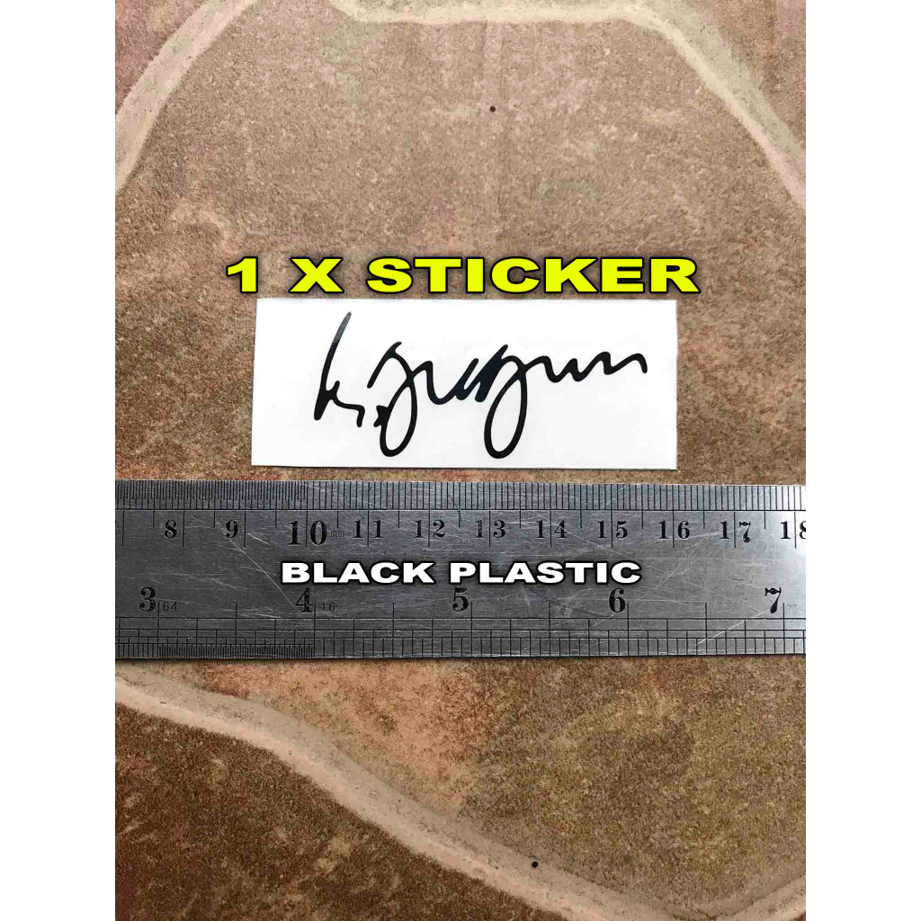 Jual Gugun Blues Shelter Signed Sticker Signature Autograph Logo ...