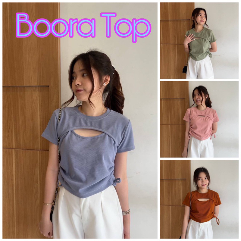 Jual [ YADIYA ] Boora Top | Korean Rib Knit Premium | Shopee Indonesia